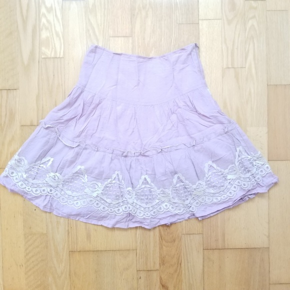 Skirts | Lavender Ice Cream Lace Skirt | Poshmark